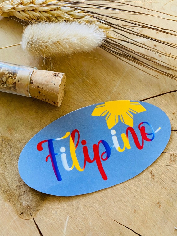 Filipino Sticker Filipino Filipino Sun Pinoy Philippines - Etsy