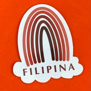 Filipina Sticker, Filipina Rainbow Sticker, Filipina Orange Sticker ...