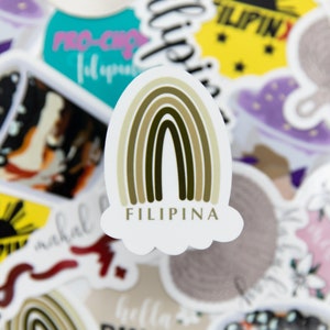Filipina Sticker, Filipina Rainbow Sticker, Filipina Sticker, Filipino ...