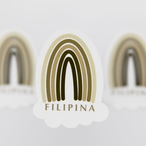 Filipina Sticker, Filipina Rainbow Sticker, Filipina Sticker, Filipino ...