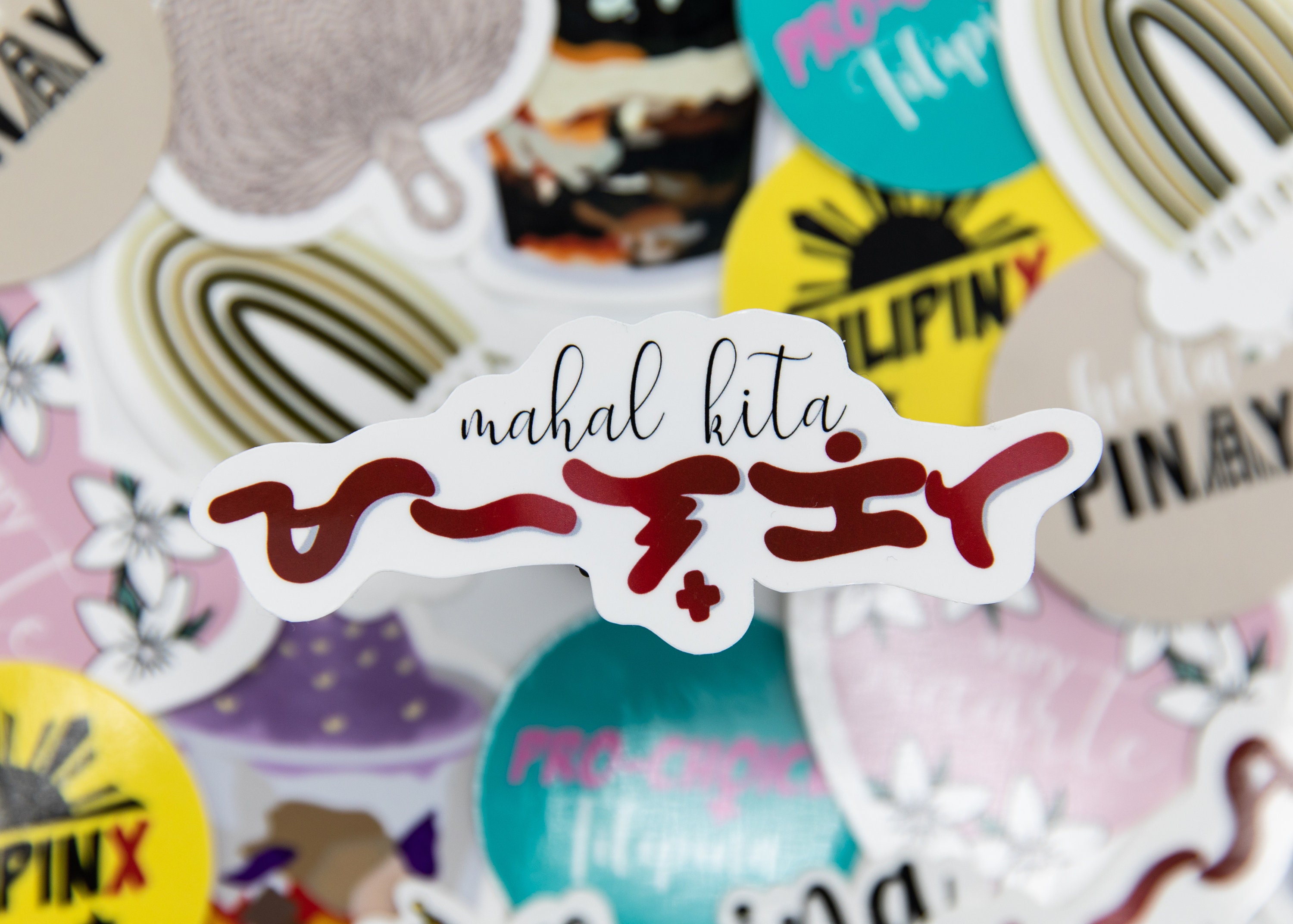 Mahal Kita Baybayin Sticker I Love You Sticker Tagalog - Etsy