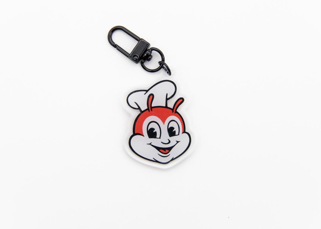 Jollibee 2 Sided Keychain, Filipino, Filipina, Philippines, Flag ...