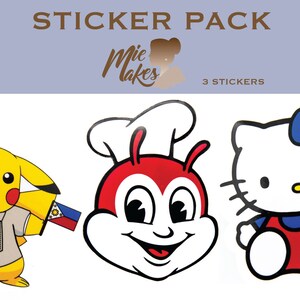 Characters Sticker Pack, Filipino, Filipina, American, Pinoy, Pinay ...