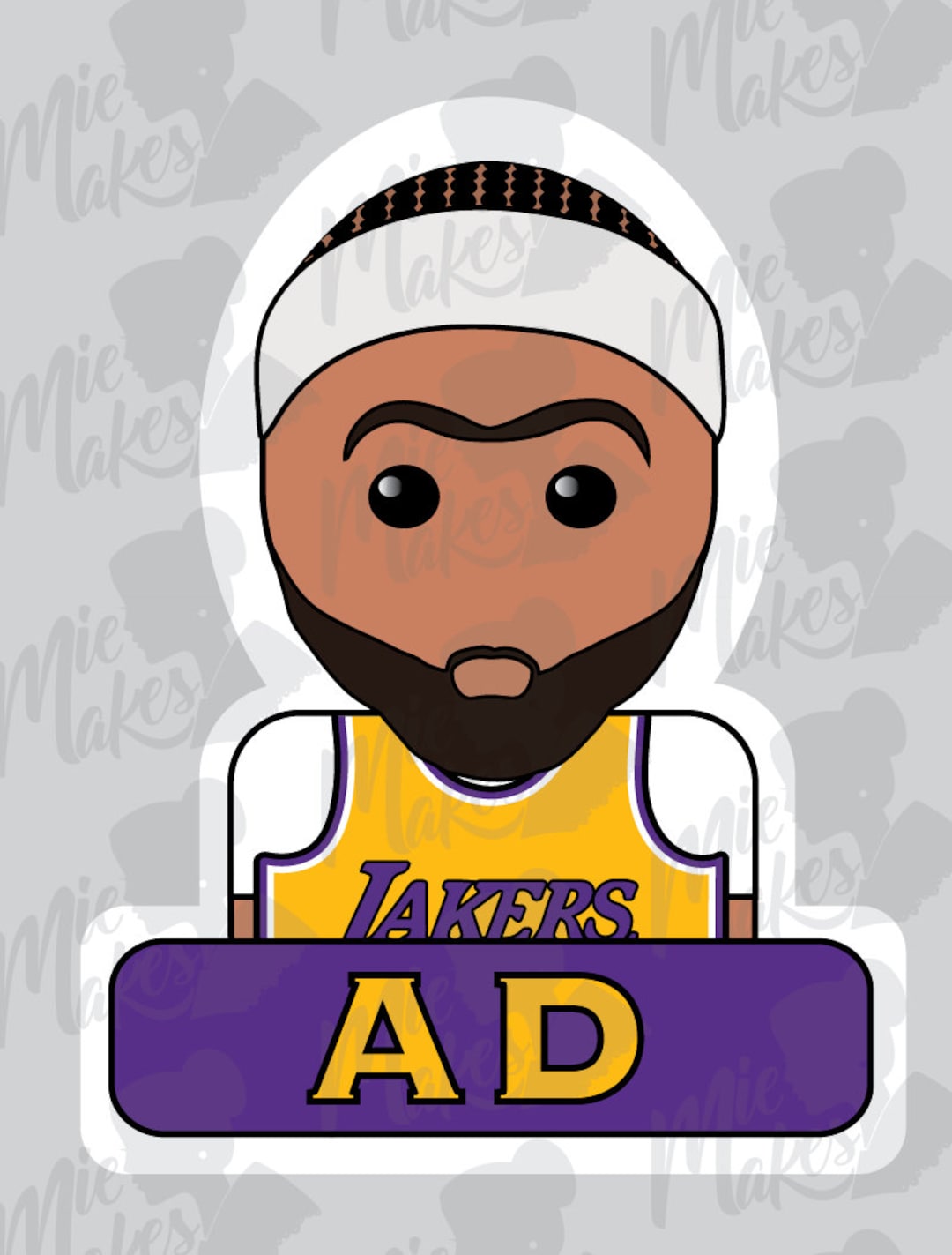 Anthony Davis Sticker, AD, Los Angeles Lakers, NBA, LAL, Basketball - Etsy