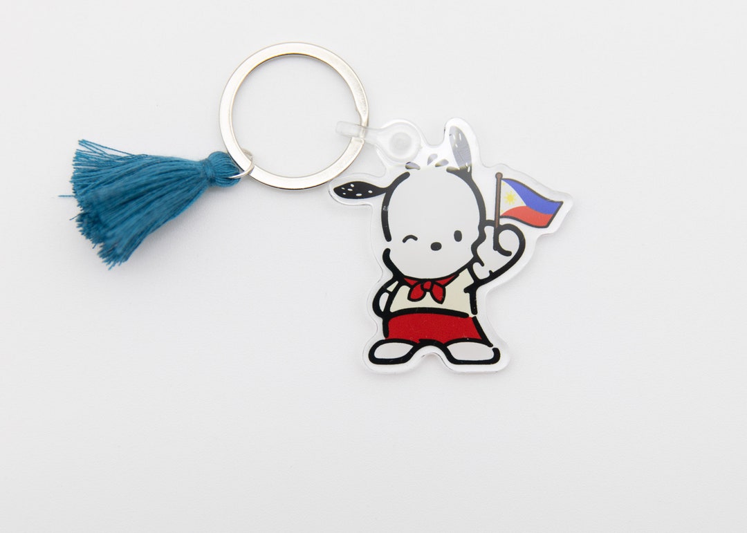 Pochacco Philippines Flag Keychain, Unique Keychain, Acrylic Keychain ...