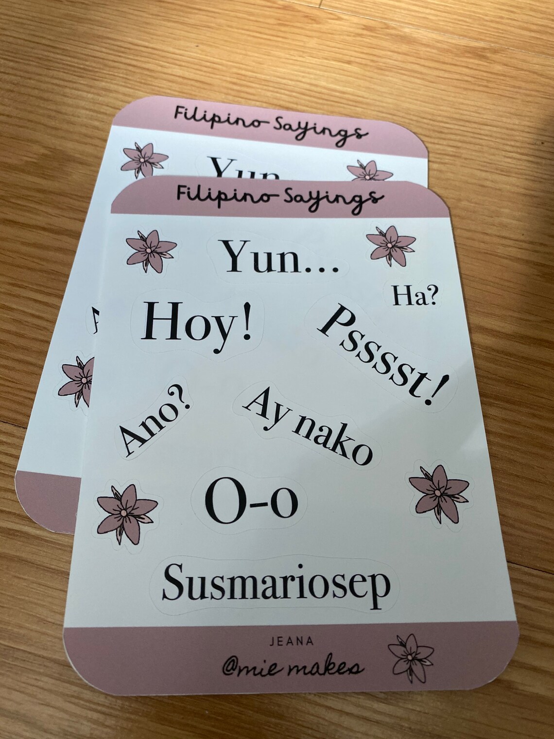 Filipino Sayings Sticker Sheet Filipino Philippines Funny - Etsy