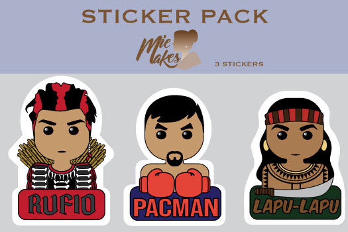 Filipino Warriors Sticker Pack, Filipino, Pinoy, Philippines, - Etsy