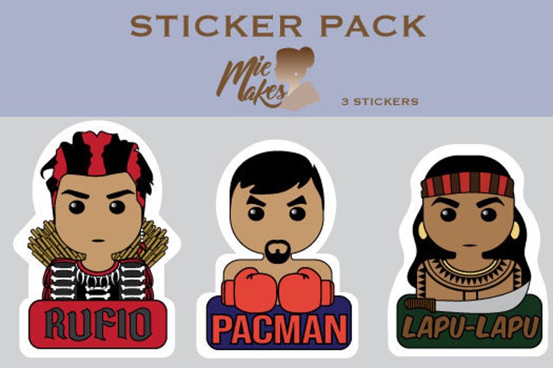 Filipino Warriors Sticker Pack, Filipino, Pinoy, Philippines, - Etsy