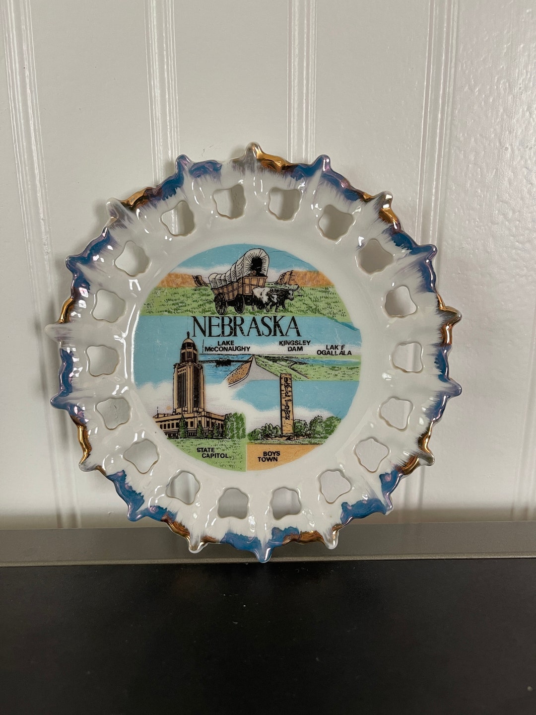 Nebraska Souvenir Decorative Plate - Etsy