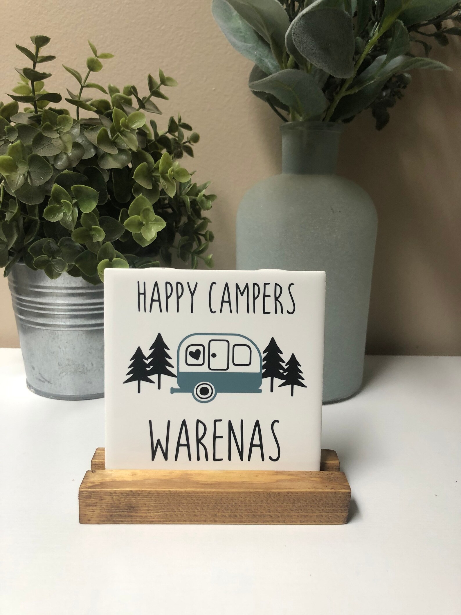 Happy Camper Sign Camper Decor Farmhouse Camper Sign RV - Etsy