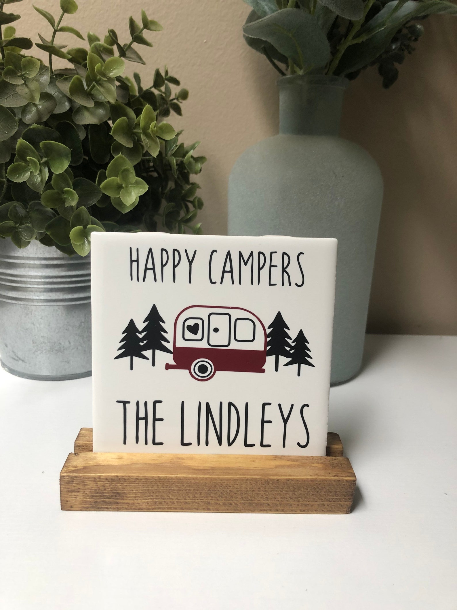 Happy Camper Sign Camper Decor Farmhouse Camper Sign RV | Etsy