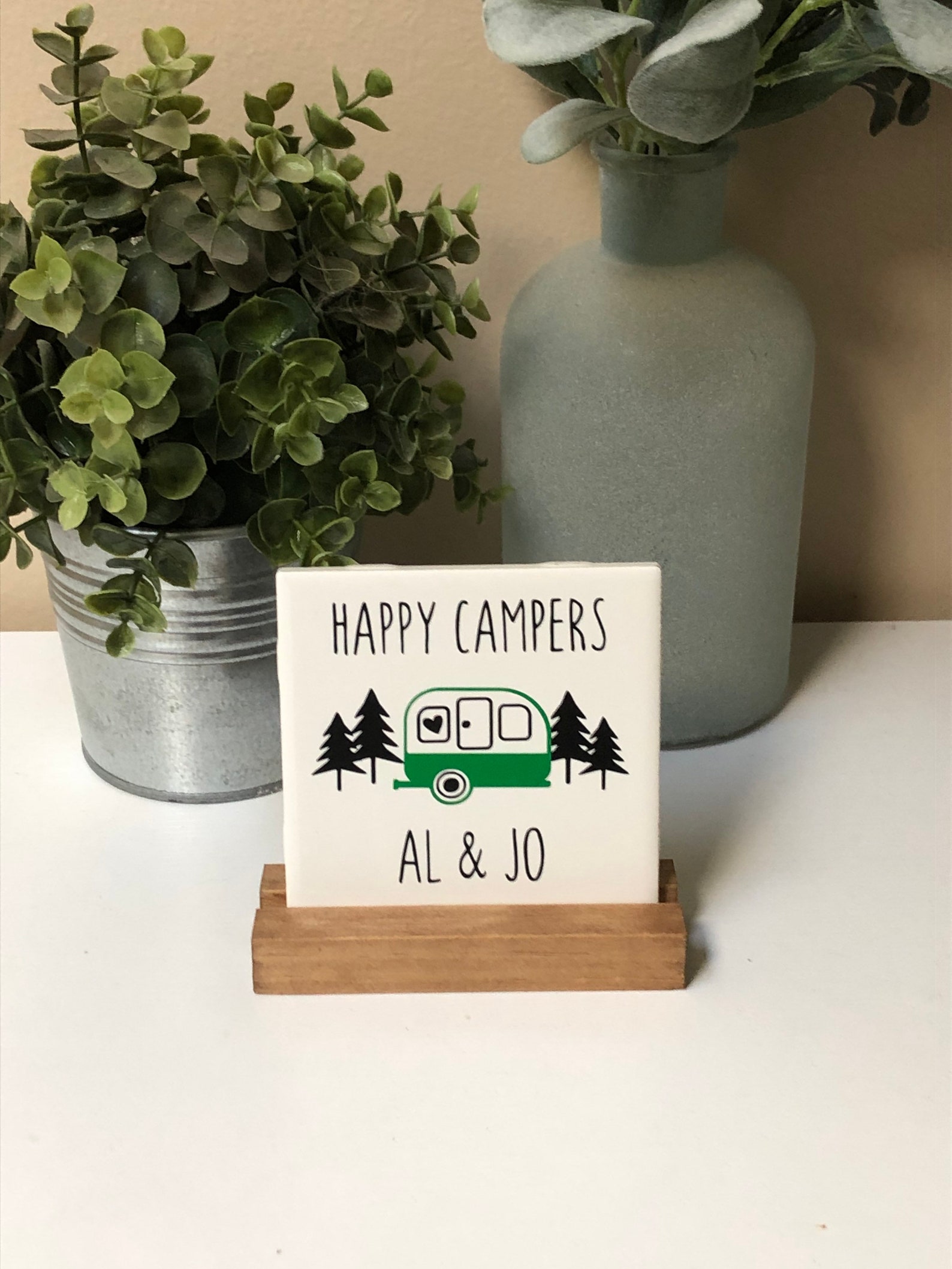 Happy Camper Sign Camper Decor Farmhouse Camper Sign RV - Etsy