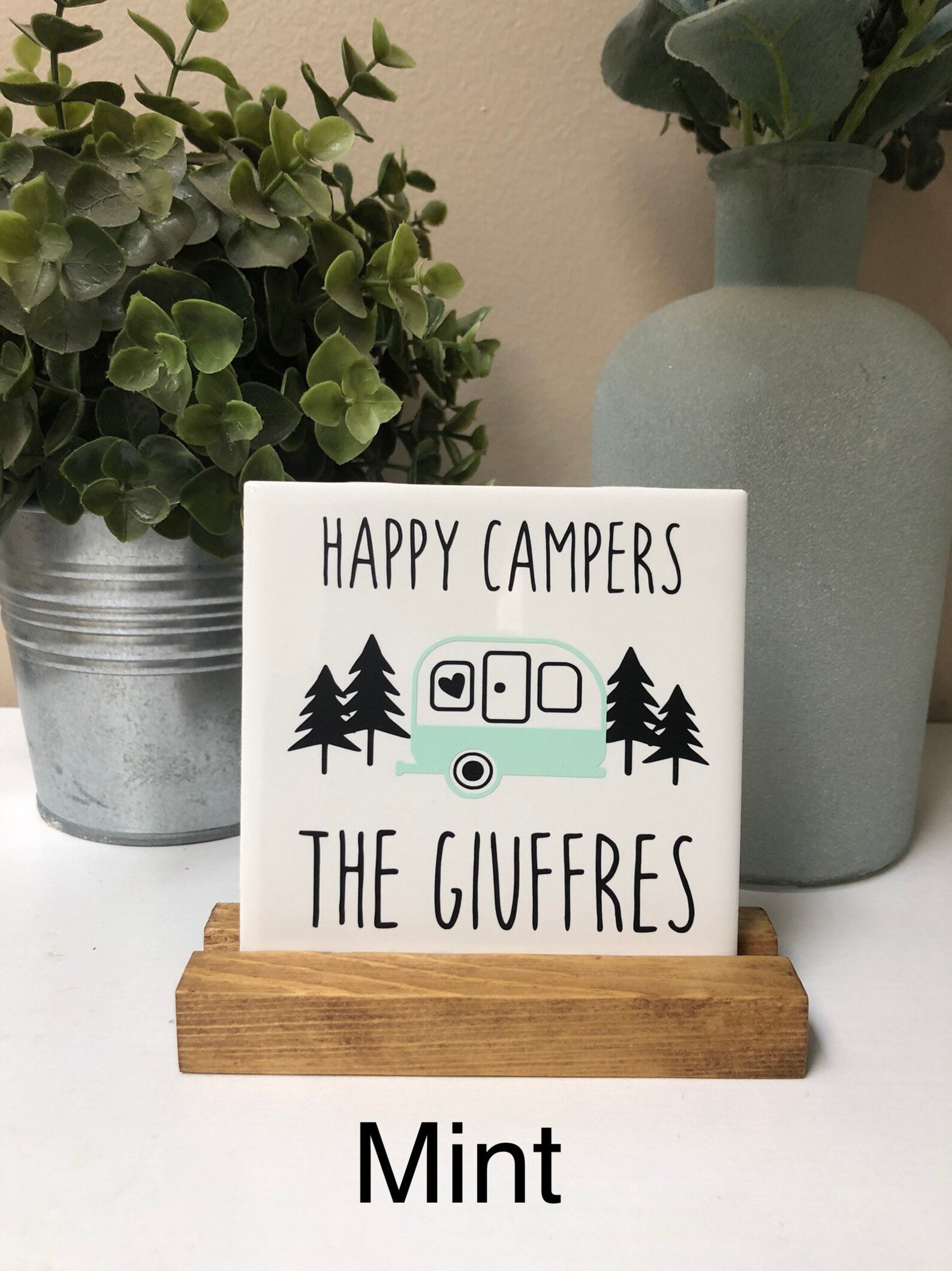 Happy Camper Sign Camper Decor Farmhouse Camper Sign RV | Etsy