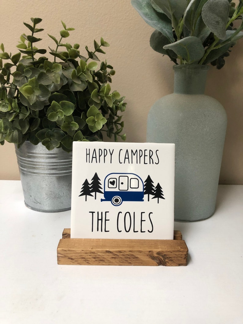 Happy Camper Sign Camper Decor Farmhouse Camper Sign RV | Etsy