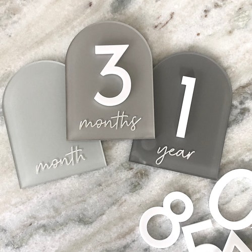 Personalized Baby Milestone Discs Monthly Milestone Markers - Etsy