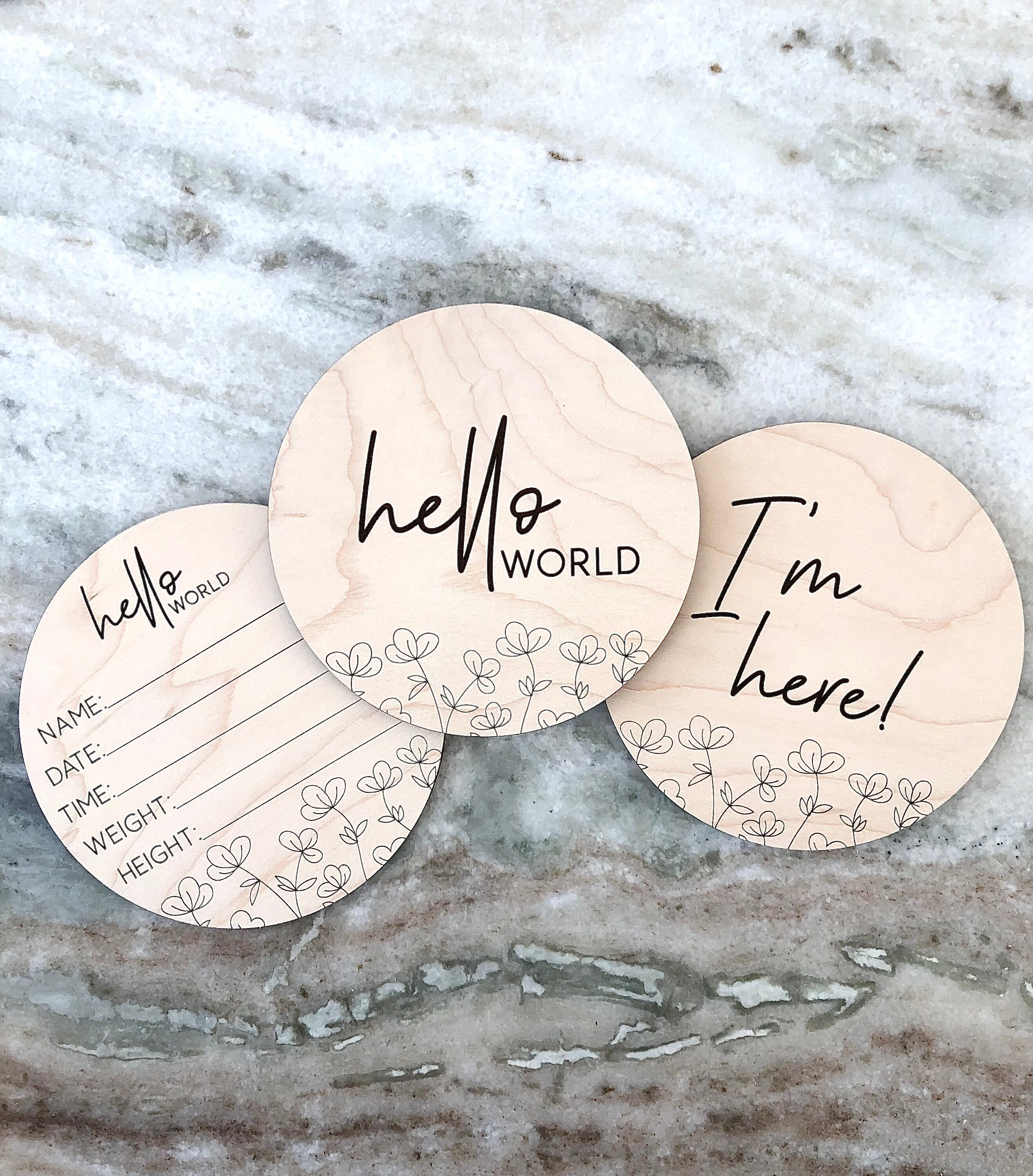 New Baby Sign | Custom Wood Sign | Birth Stats Sign | Baby Photo Prop ...