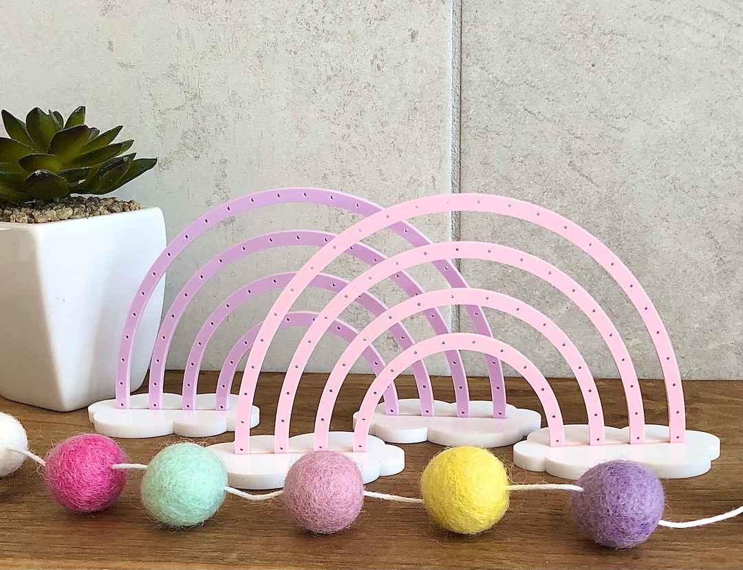 Colored Rainbow Earring Stand | Little Girl Earring Holder | Jewelry ...