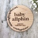 Custom Wood Pregnancy Announcement Sign | Engraved Photo Prop - Etsy