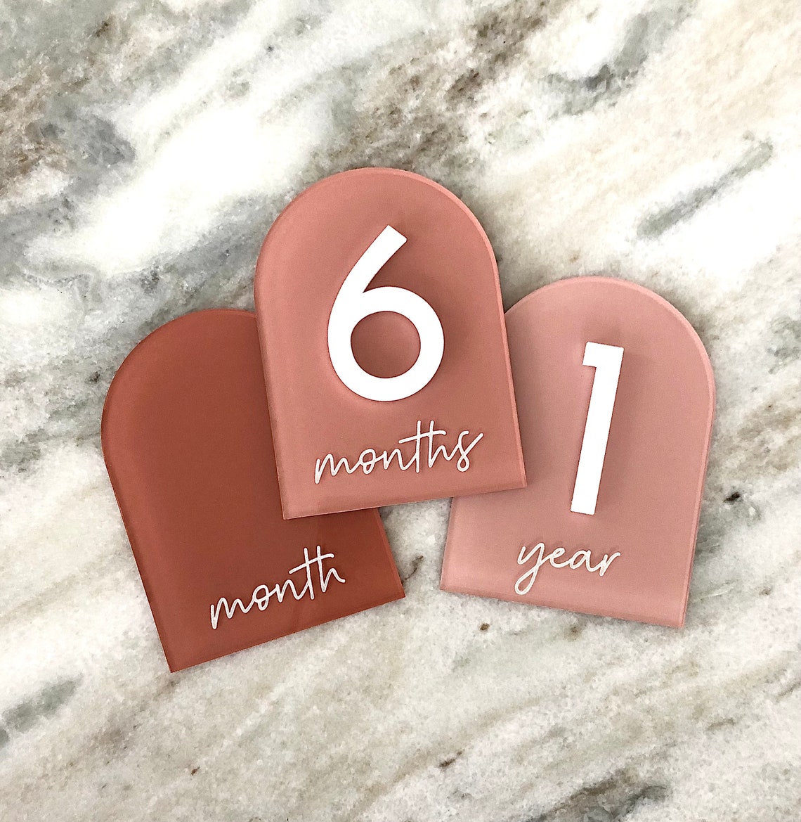 Interchangeable Monthly Milestone Markers Acrylic Milestone - Etsy