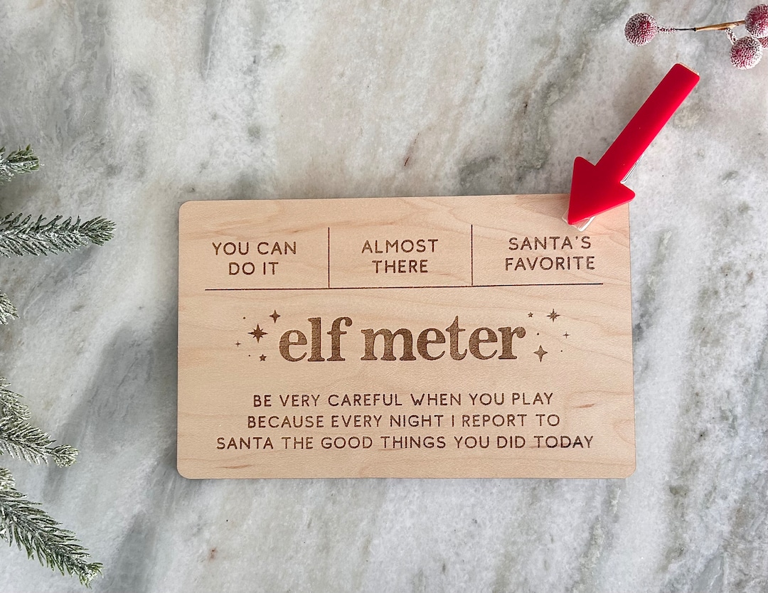 Elf Meter | Behavior Motivation | Elf Behavior Meter | Elf Watching - Etsy
