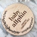 Custom Wood Pregnancy Announcement Sign | Engraved Photo Prop - Etsy