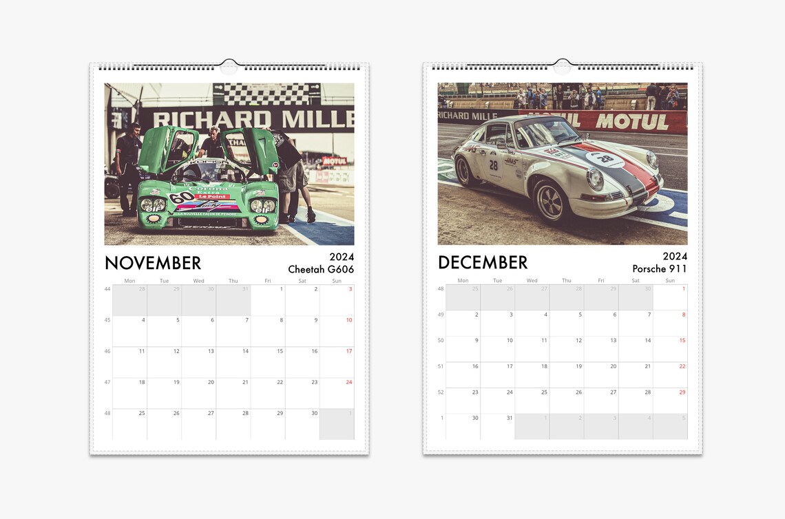 Classic Racing Cars 2024 Calendar Light Version Vintage Race Cars From ...