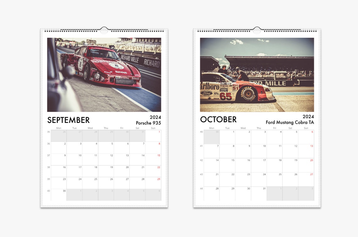 Classic Racing Cars 2024 Calendar Light Version Vintage Race Cars From ...