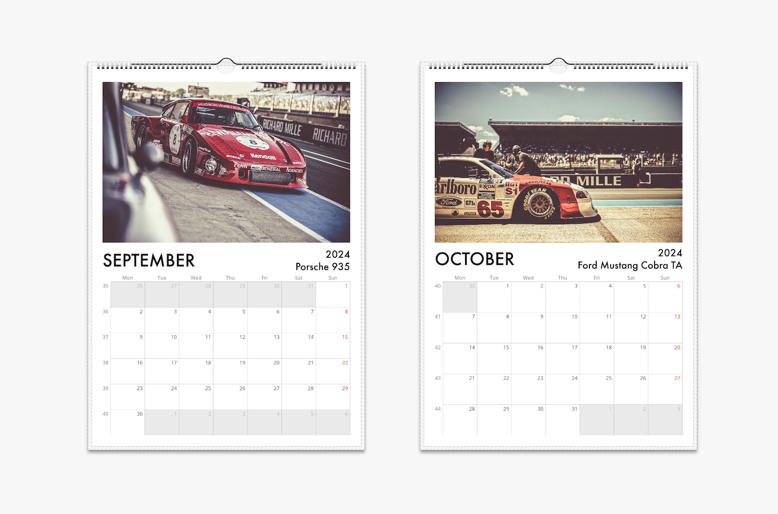 Classic Racing Cars 2024 Calendar Light Version Vintage Race Cars From ...