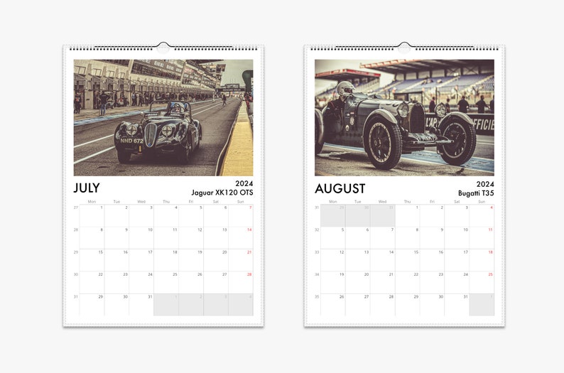 Classic Racing Cars 2024 Calendar Light Version Vintage Race Cars From ...