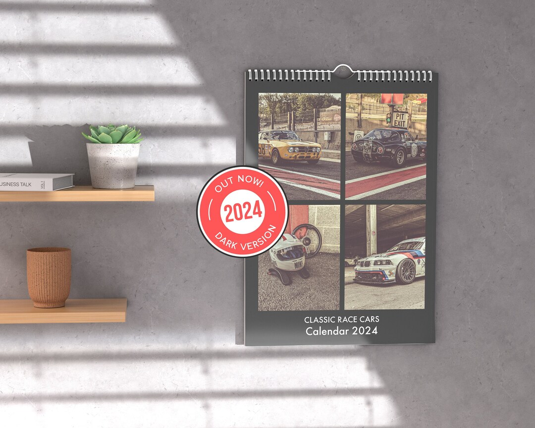 Classic Race Cars 2024 Calendar Dark Version Vintage Racing From Spa ...