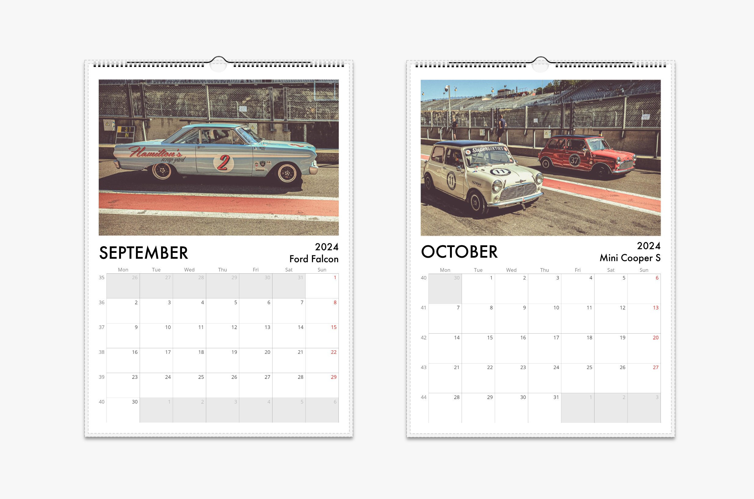 Classic Race Cars 2024 Calendar Light Version Vintage Racing From Spa ...
