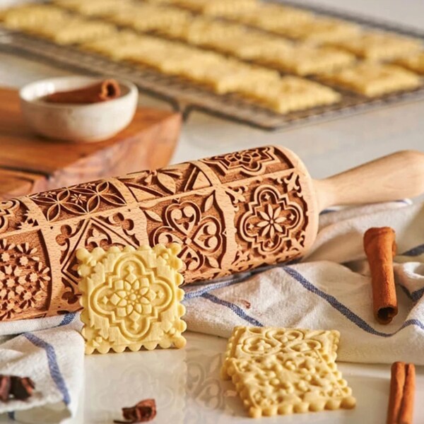 Embossed Rolling Pin - Etsy
