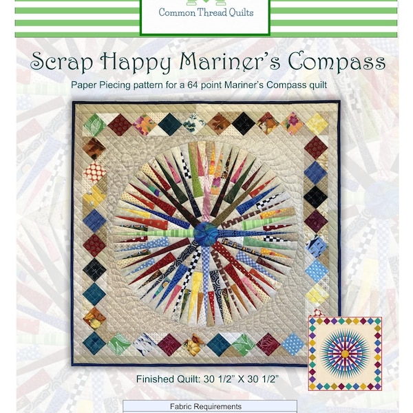 Mariners Compass Quilt Pattern - Etsy