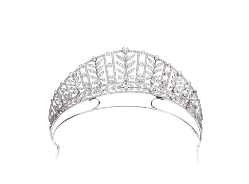 Victorian American Diamond Tiaras, 12.22ct Diamond, Silver Purity 92.5 ...