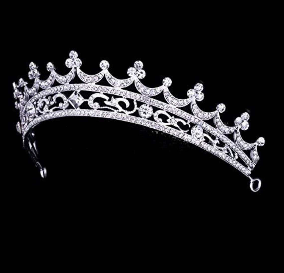 Victorian American Diamond Tiaras, 12.22ct Diamond, Silver Purity 92.5 ...