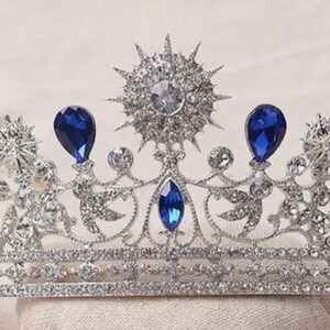 Historic Look American Diamond Tiaras, 15.25ct Diamond, Silver Purity ...
