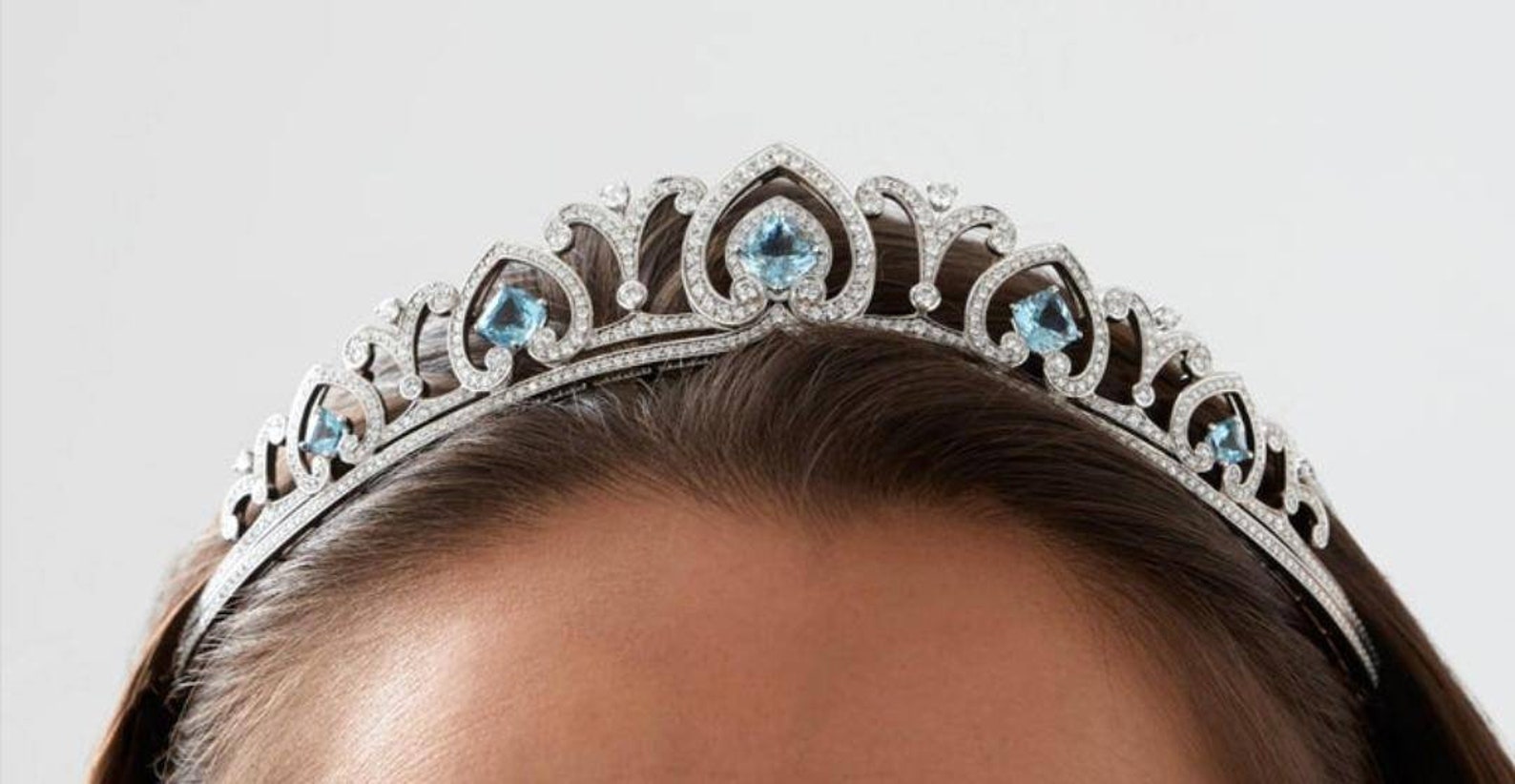 American Diamonds and Aquamarine Stone Tiaras 9.45ct Diamond - Etsy