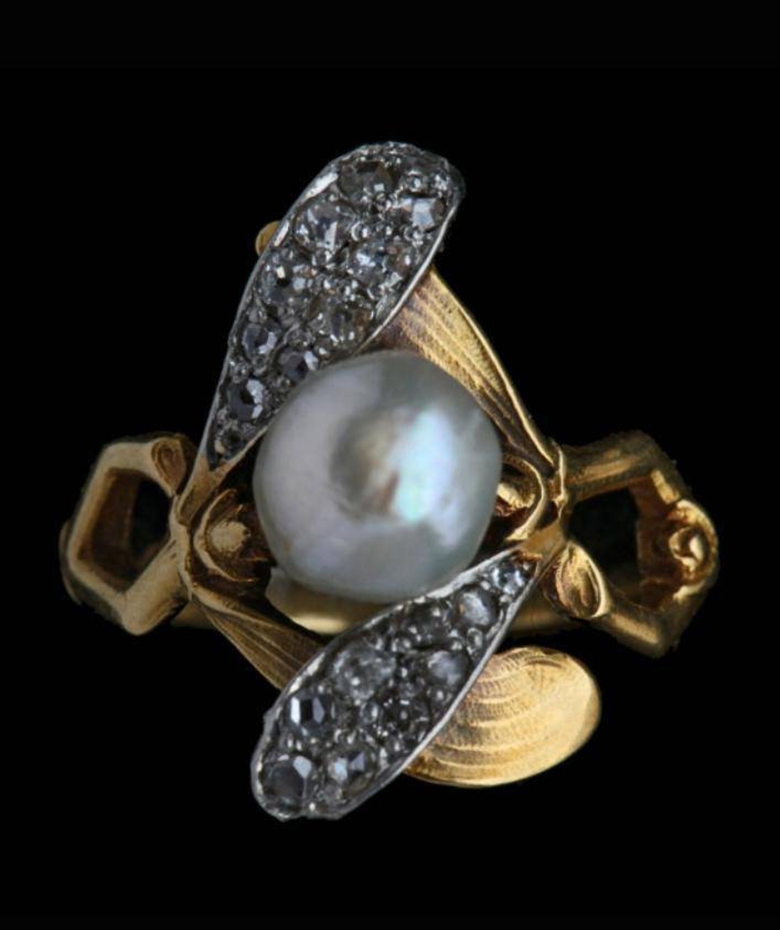 Victorian Style Designer Ring With Gold Plated Rose Cut | Etsy