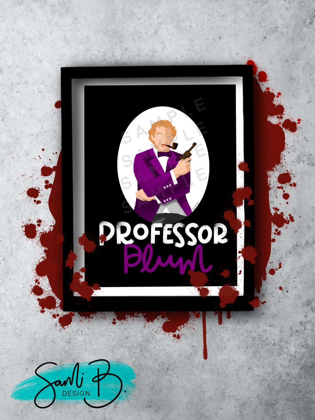 Professor Plum - CLUE Character Cards - Digital Artwork Download Files ...