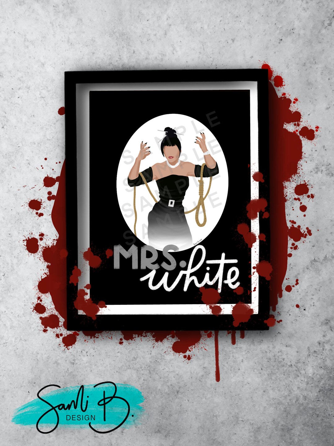 Mrs. White - CLUE Character Cards - Digital Artwork Download Files - Etsy