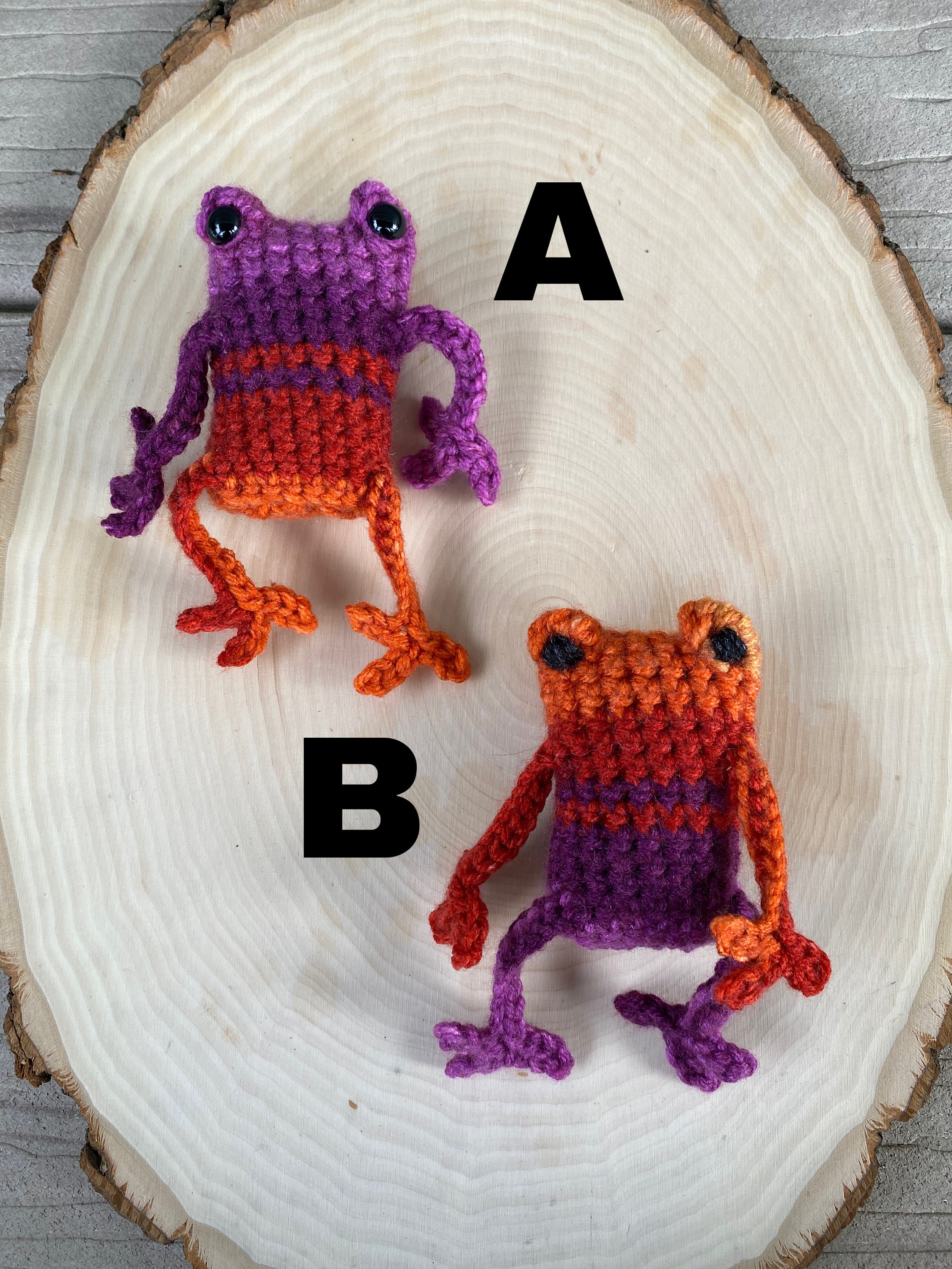 Crochet Pride Leggy Frogs/physical Item/lesbian/transgender/non-binary ...