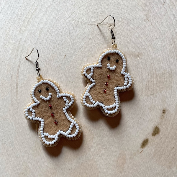 Gingerbread Earrings - Etsy
