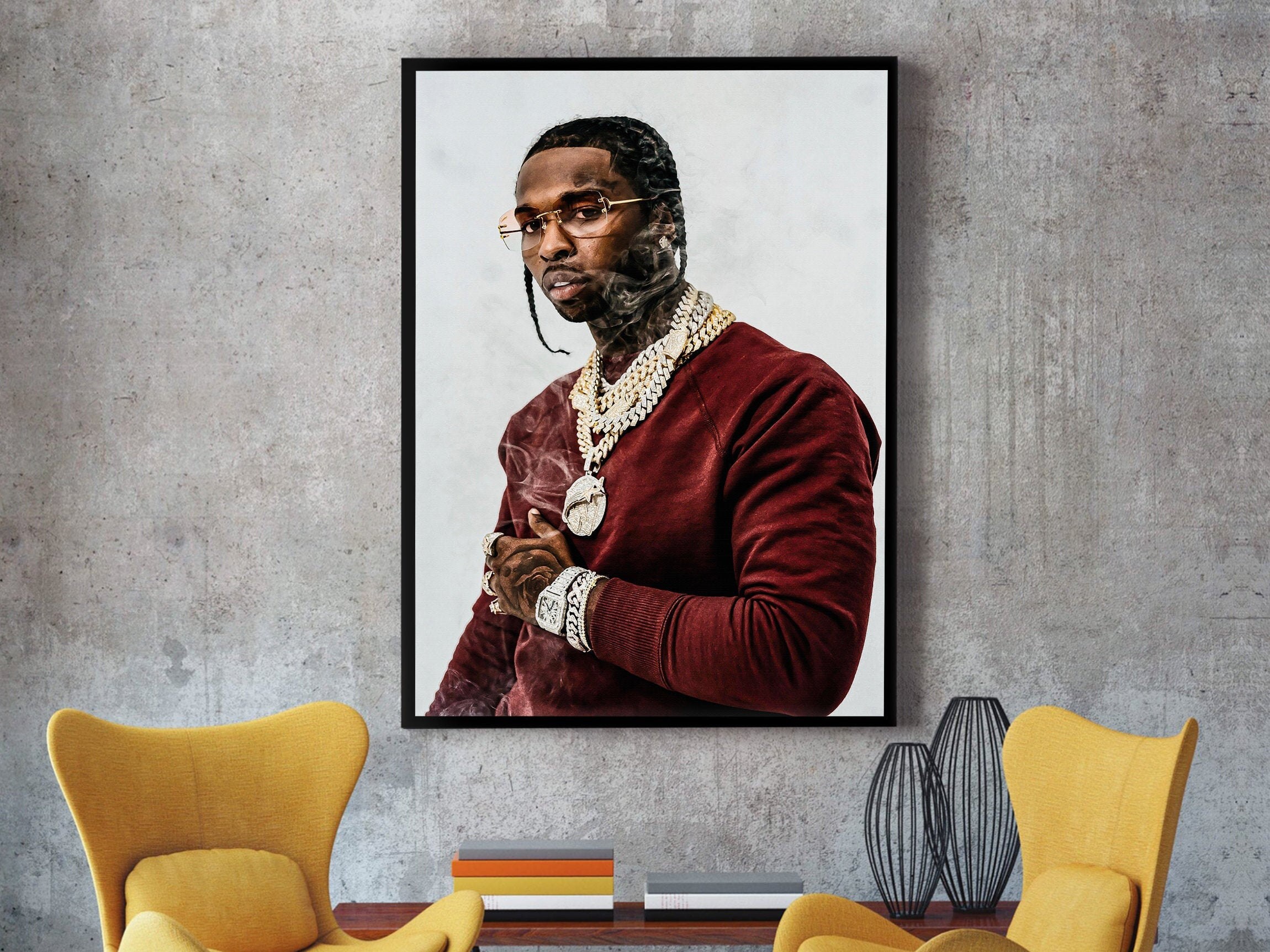 Pop Smoke Poster Pop Smoke Canvas Wall Art Canvas Print | Etsy