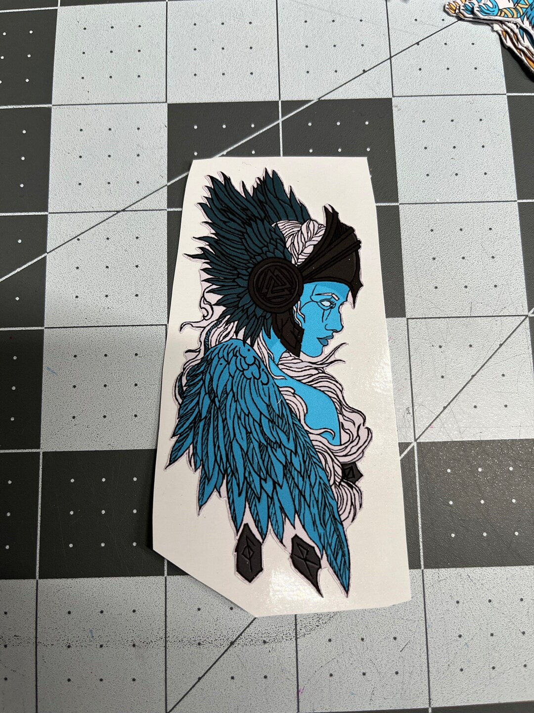 Valkyrie Helm Sticker - Etsy