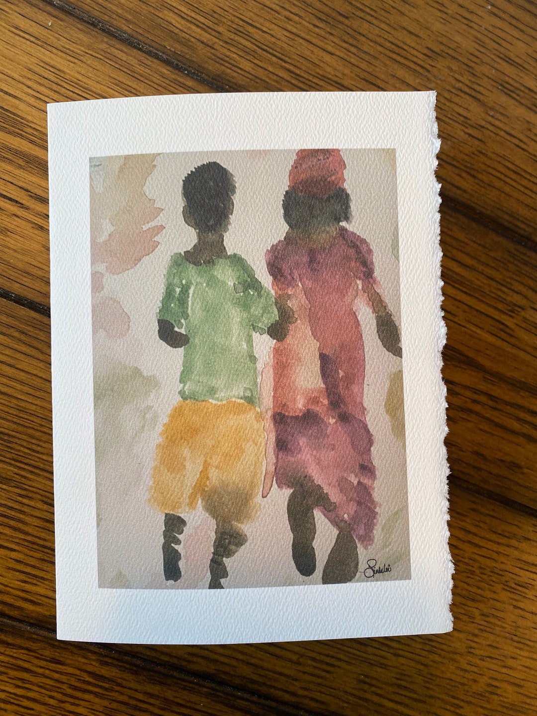 Black Art Card African American Greeting Card Handmade Card Card With ...