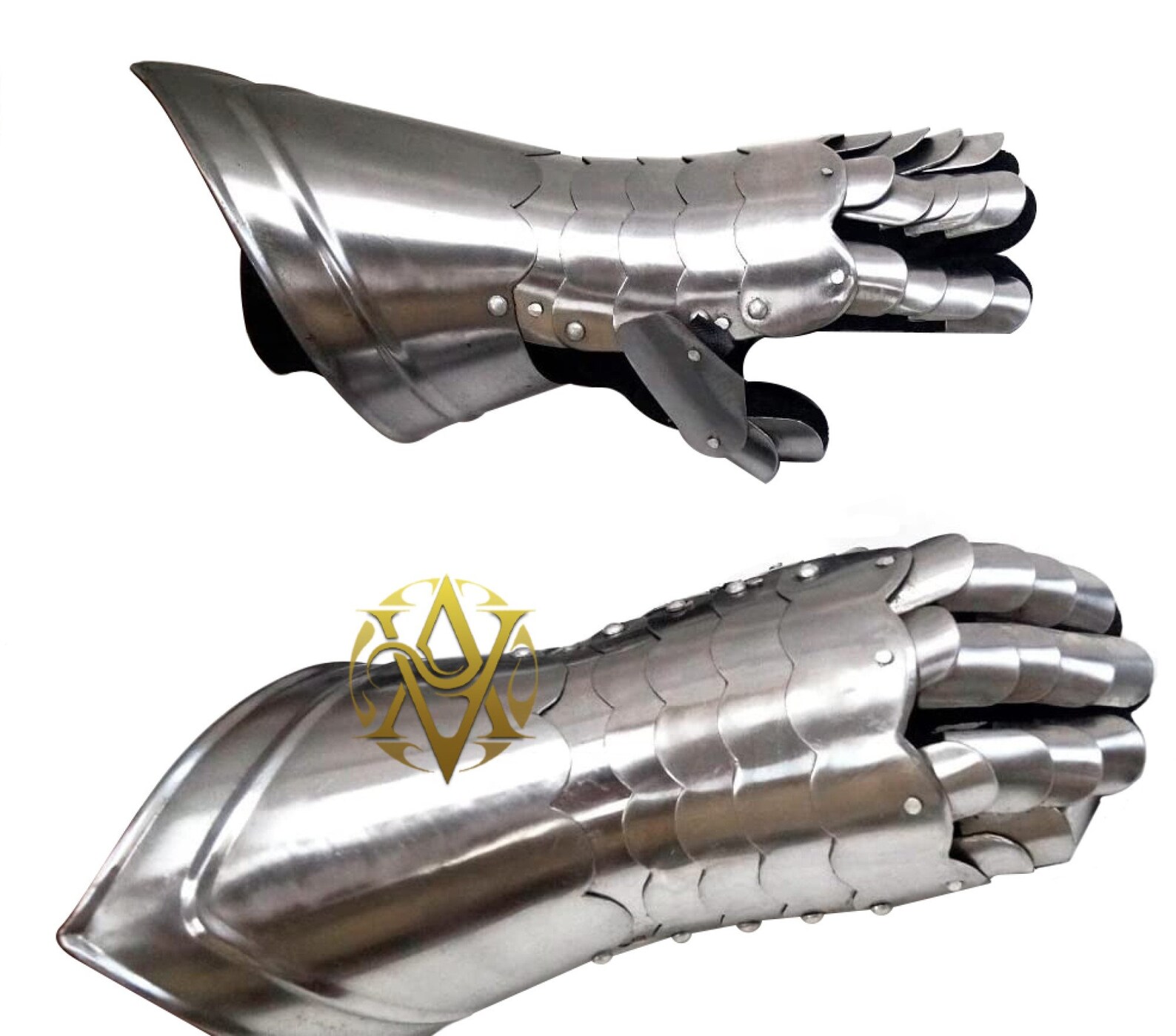 Medieval Gauntlets Gloves Handmade Battleworn Knights Roman - Etsy