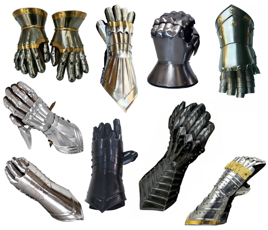 Medieval Gauntlets Gloves Handmade Battleworn Knights Roman - Etsy