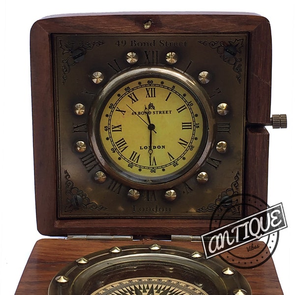 Vintage Wood Clock - Etsy