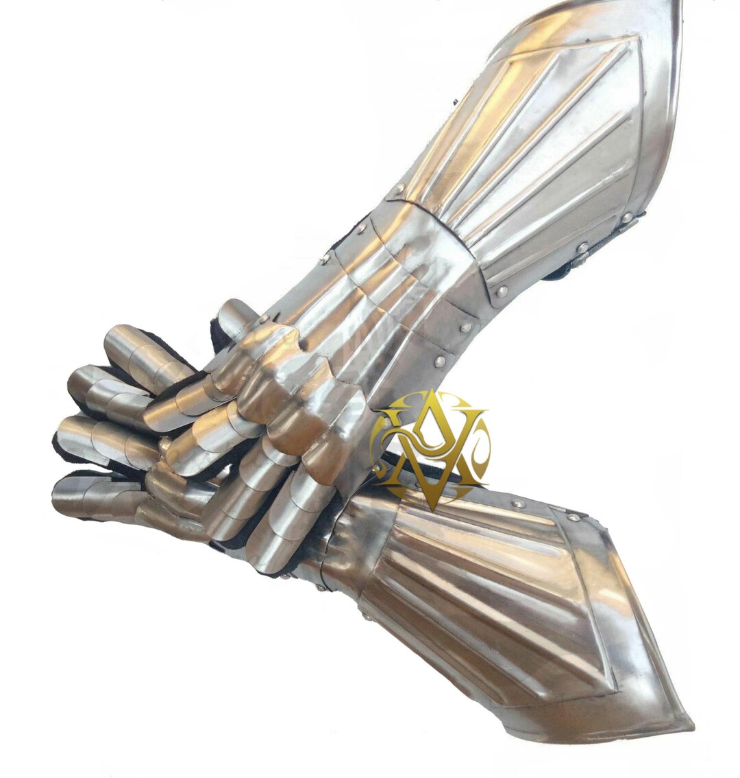 Medieval Templar Knight Hand Gauntlets/gloves Handmade Steel - Etsy