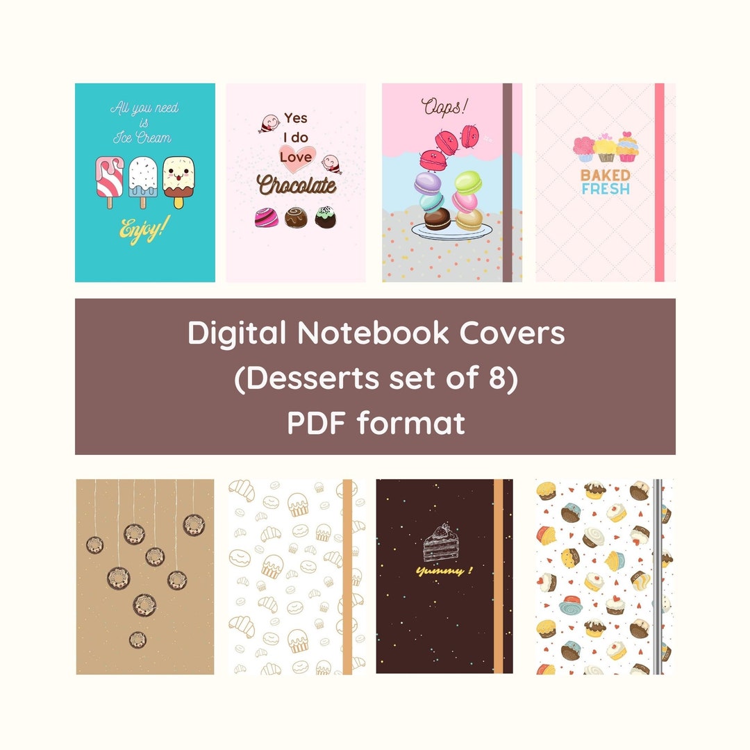 Digital Notebook Cover, Goodnotes Cover, Cover Bundles, Digital Planner ...